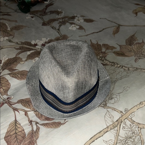 Epoch | Accessories | Stylish Gray Fedora Hat With Blue Band | Poshmark